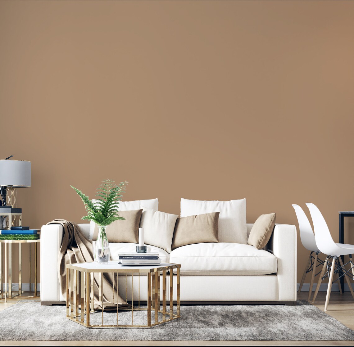 Peel and Stick Wallpaper Light Brown Solid Color Home Decor - Etsy