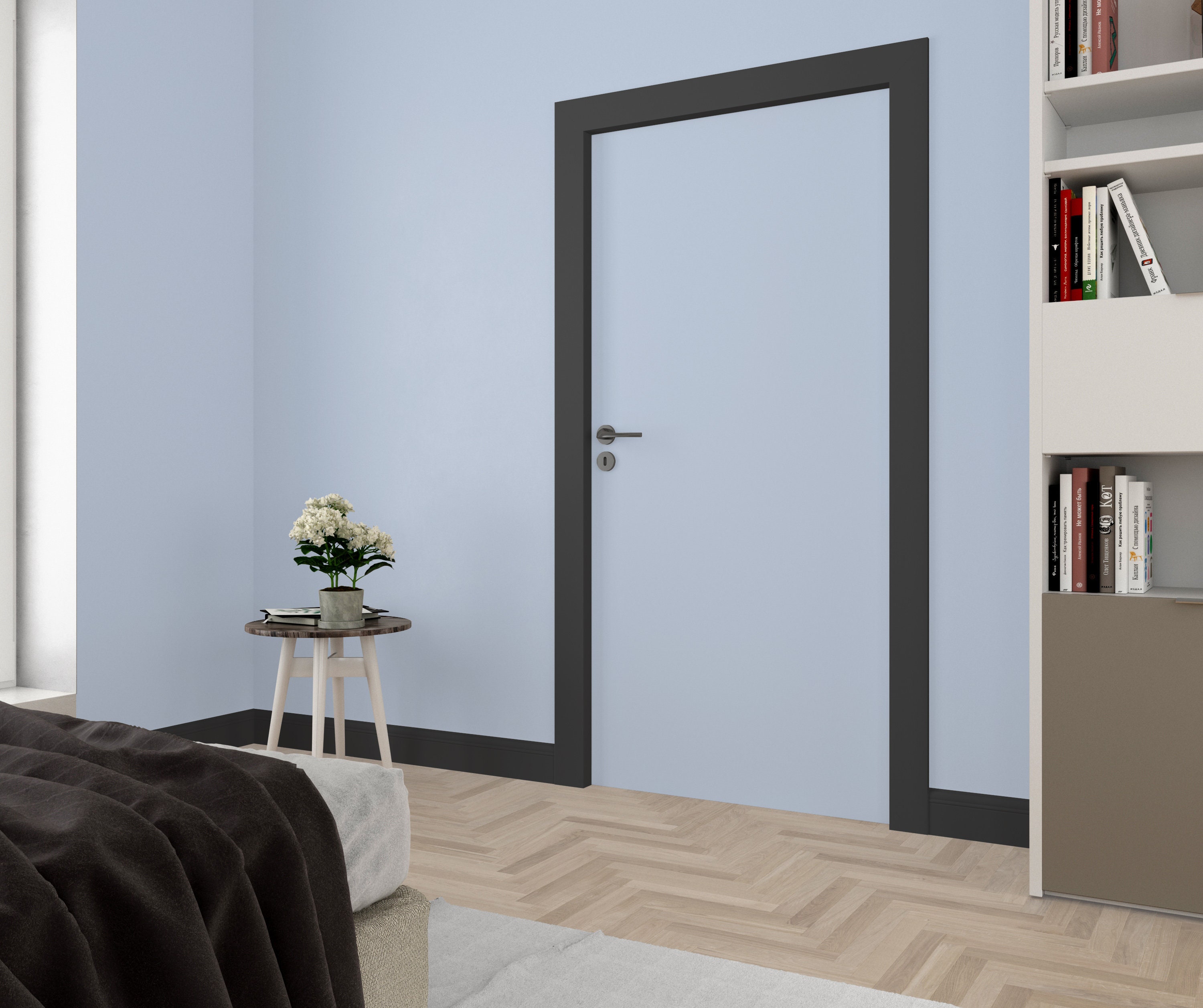 Door Decal With Baby Blue Solid Color Solid Color Removable - Etsy