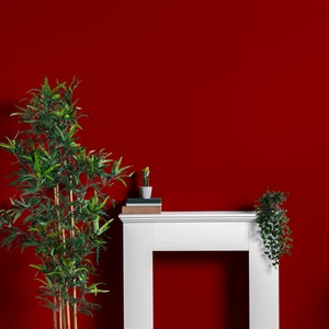 Peel and Stick Wallpaper Red Solid Color, Home Decor Wallpaper, Peel ...