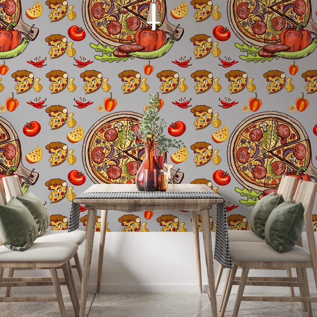 Pizza Wallpaper / Pizza Shop Wallpaper / Food Wallpaper / Restaurant ...
