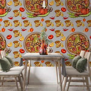 Pizza Wallpaper / Pizza Shop Wallpaper / Food Wallpaper / Restaurant ...