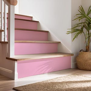 Stair Riser Decals Bubble Gum Pink, Stickers for Stairs Pink, Self ...