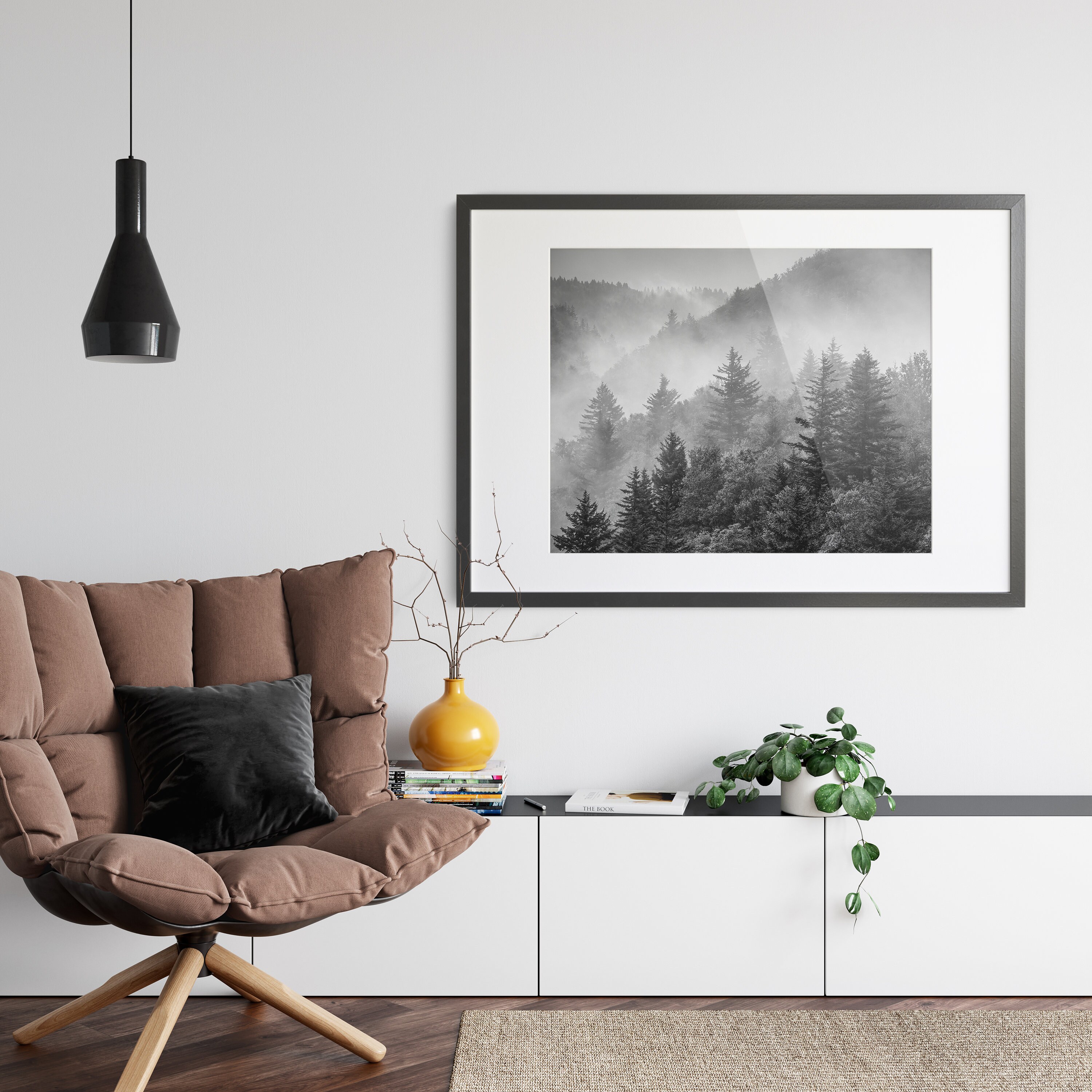 Vintage Poster Forest Botanical Print Art Print Canvas Wall | Etsy