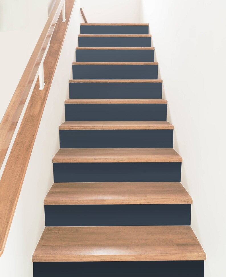 Stair Riser Removable Wallpaper for Stairs With Blue Gradient | Etsy