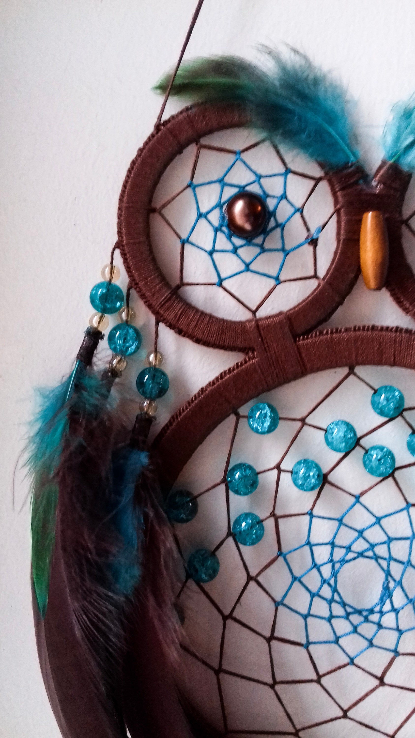 Brown Natural Big Owl Dream Catcher for Your Sweet Dreams and Interior ...