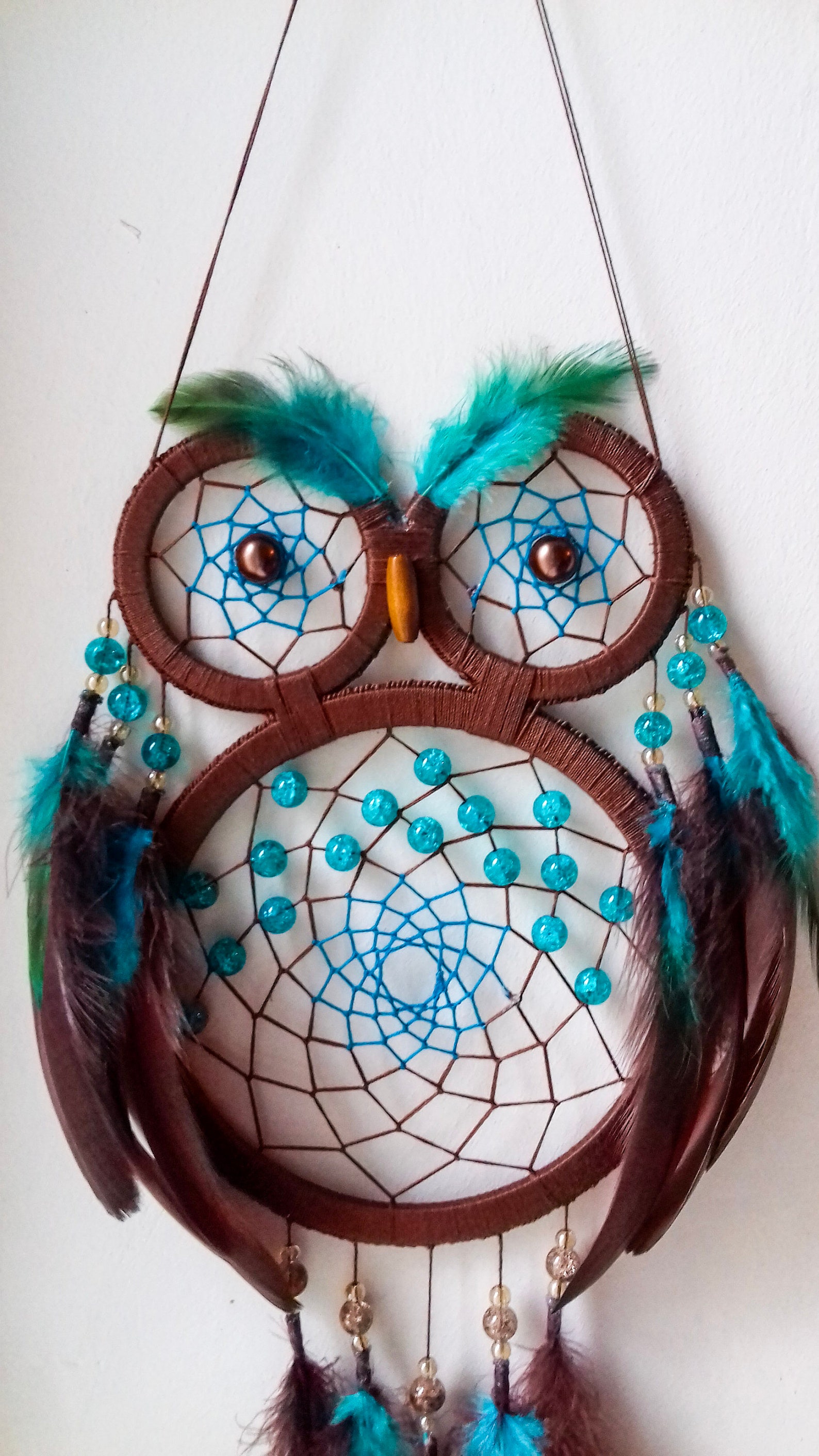 Brown Natural Big Owl Dream Catcher for Your Sweet Dreams and Interior ...