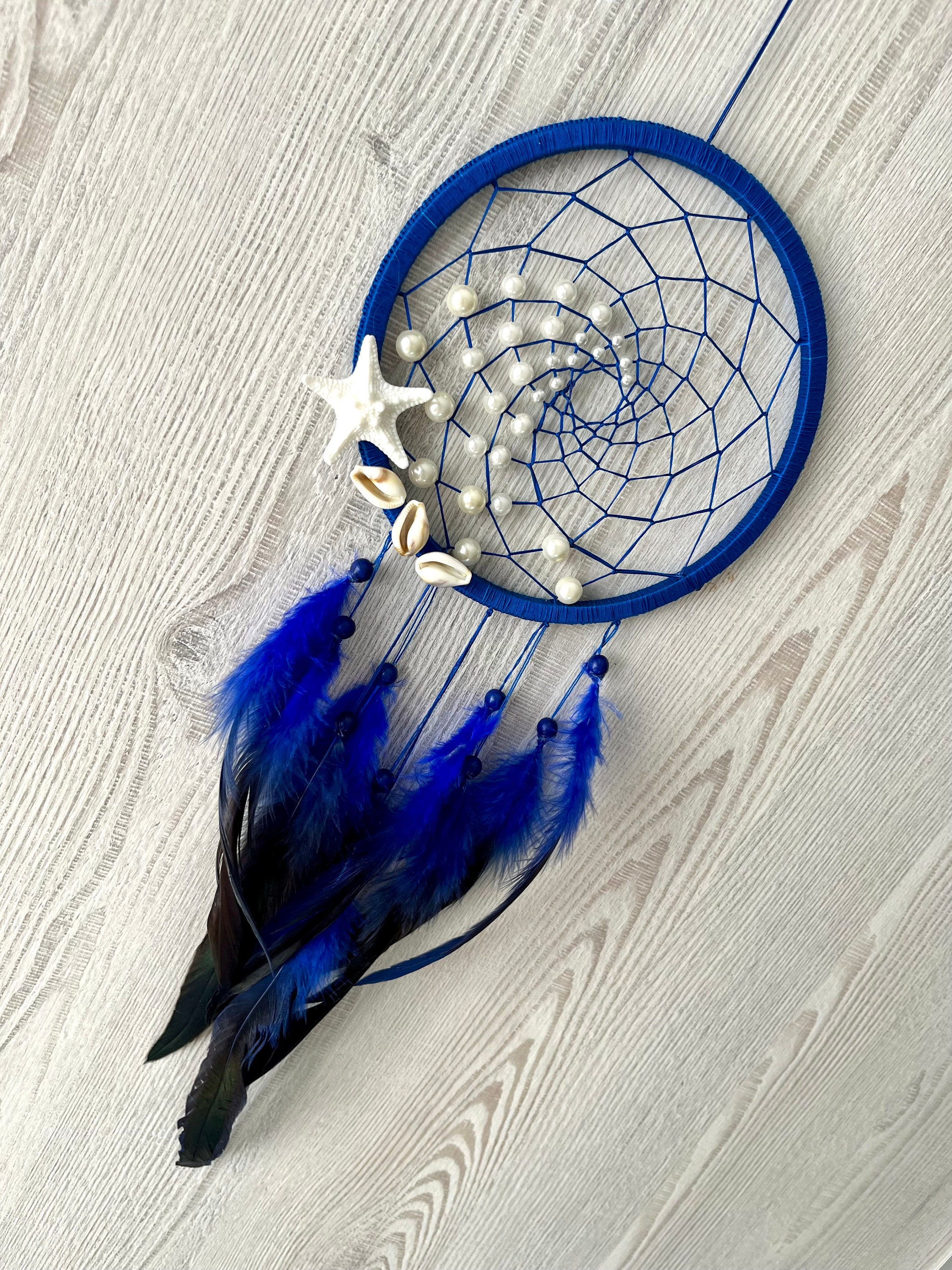 Ocean Dream Catcher With Seashells Beach Dream Catcher Blue Ocean ...