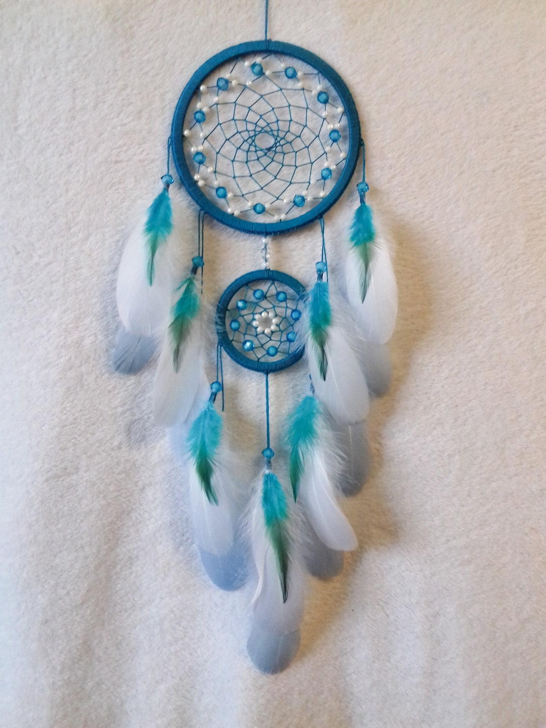 Bohemian Dream Catcher Turquoise, Traditional Dream Catcher for Bedroom ...