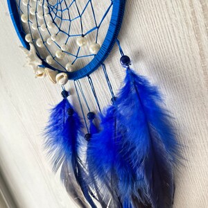 Ocean Dream Catcher With Seashells Beach Dream Catcher Blue Ocean ...
