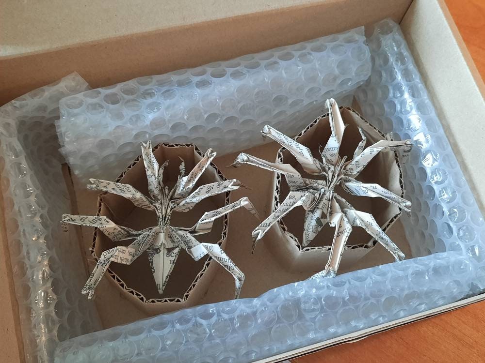 Handmade Origami Spider, Paper Origami Decoration, Fantasy Origami ...