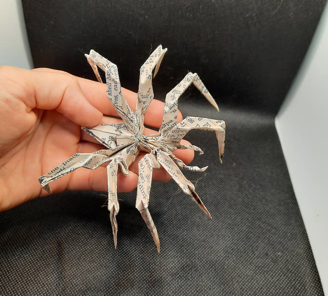 Handmade Origami Spider, Paper Origami Decoration, Fantasy Origami ...