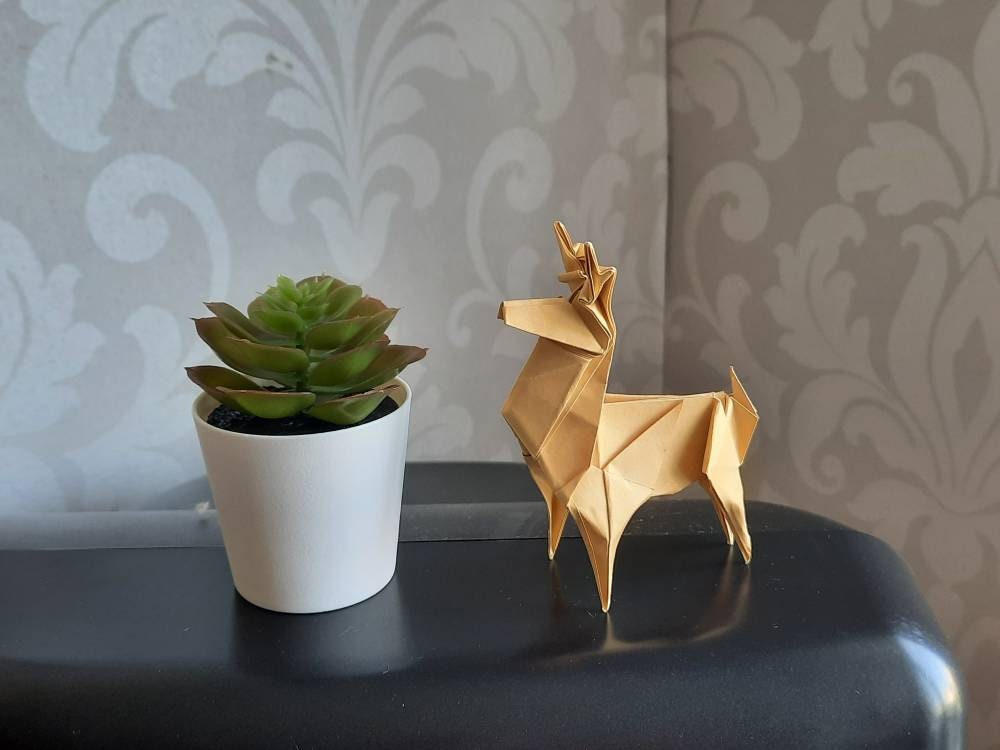 Handmade Paper Origami Deer, Best Gift - Etsy