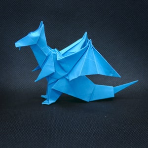 Handmade Red Paper Origami Dragon - Etsy