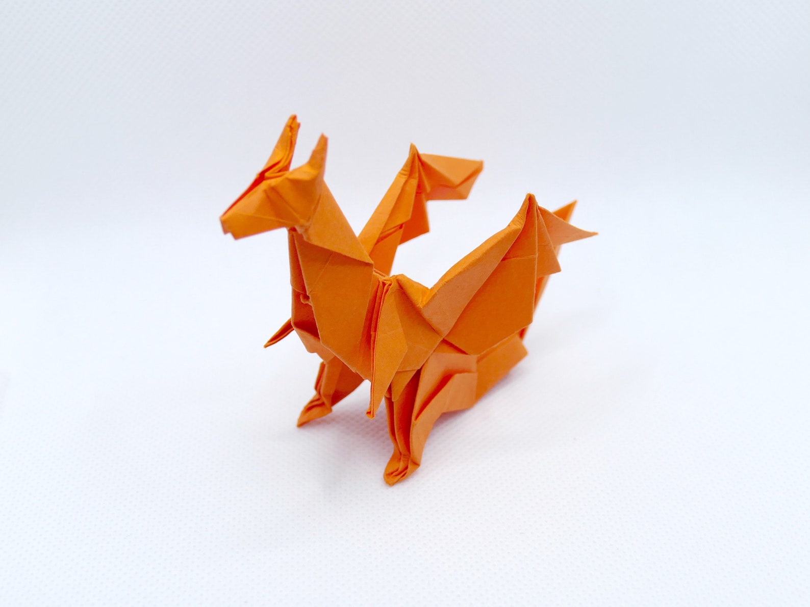 Handmade Red Origami Dragon Paper Dragon Decoration Fantasy - Etsy