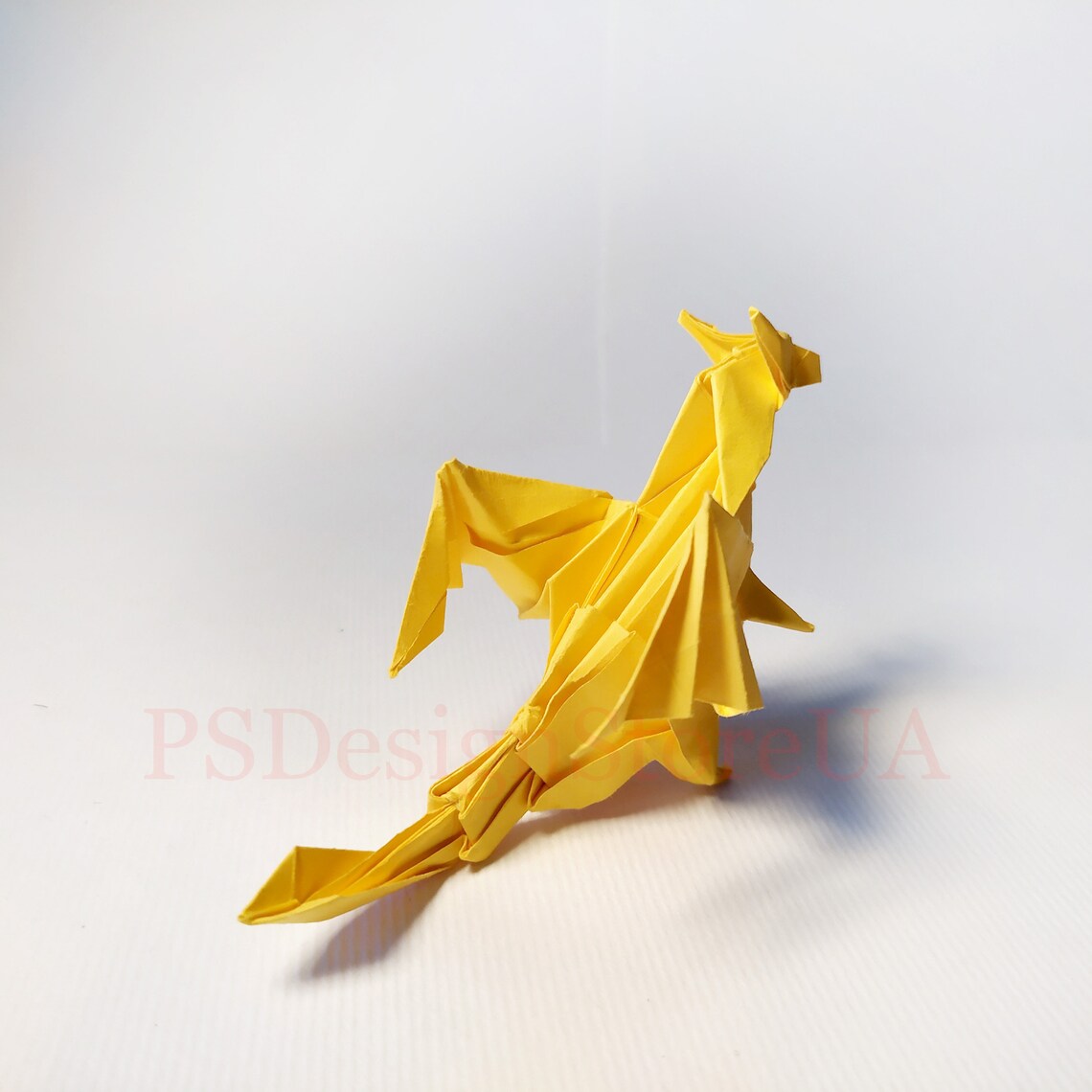 Handmade Red Origami Dragon Paper Dragon Decoration Fantasy | Etsy