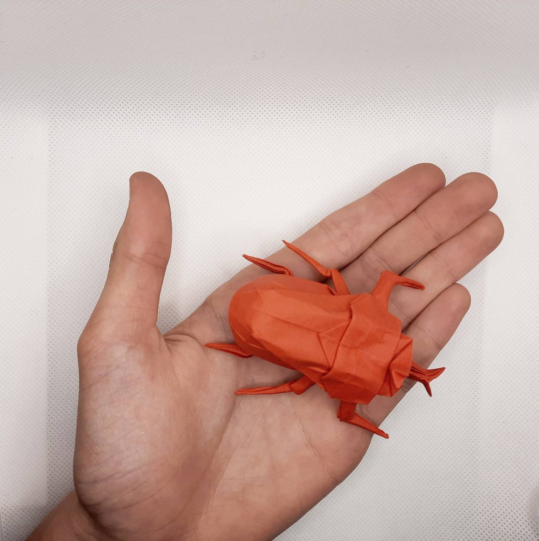 Handmade Origami Scarab Beetle - Etsy