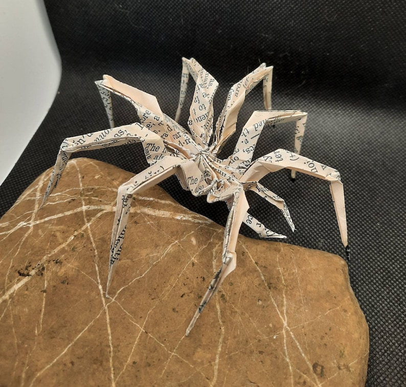 Handmade Origami Spider Paper Origami Decoration Fantasy - Etsy