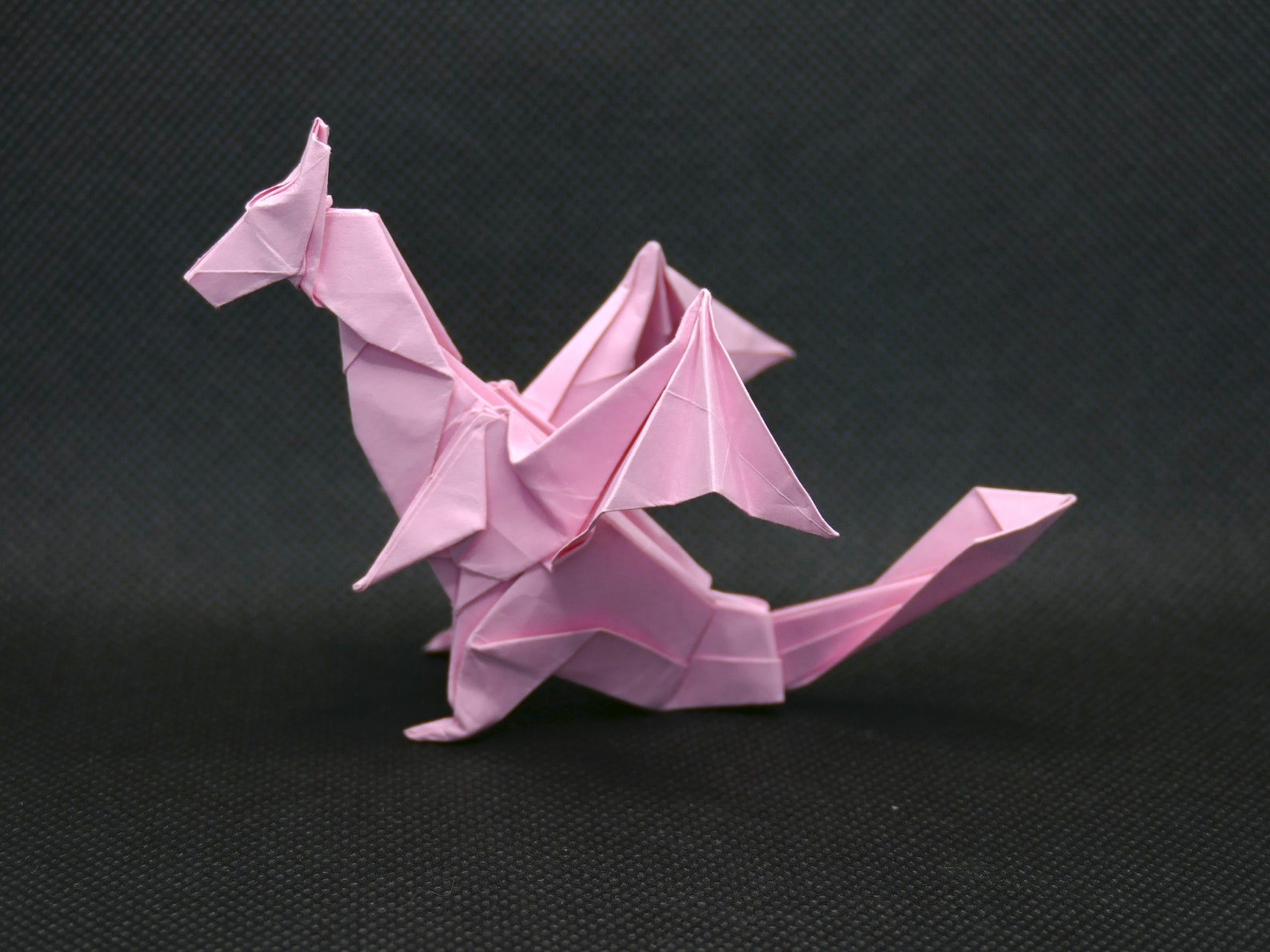 Handmade Red Origami Dragon Paper Dragon Decoration Fantasy - Etsy
