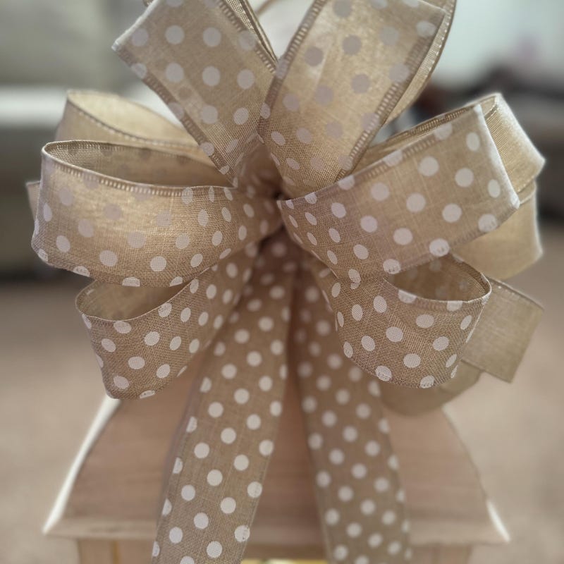 Large Burlap Bow - Etsy