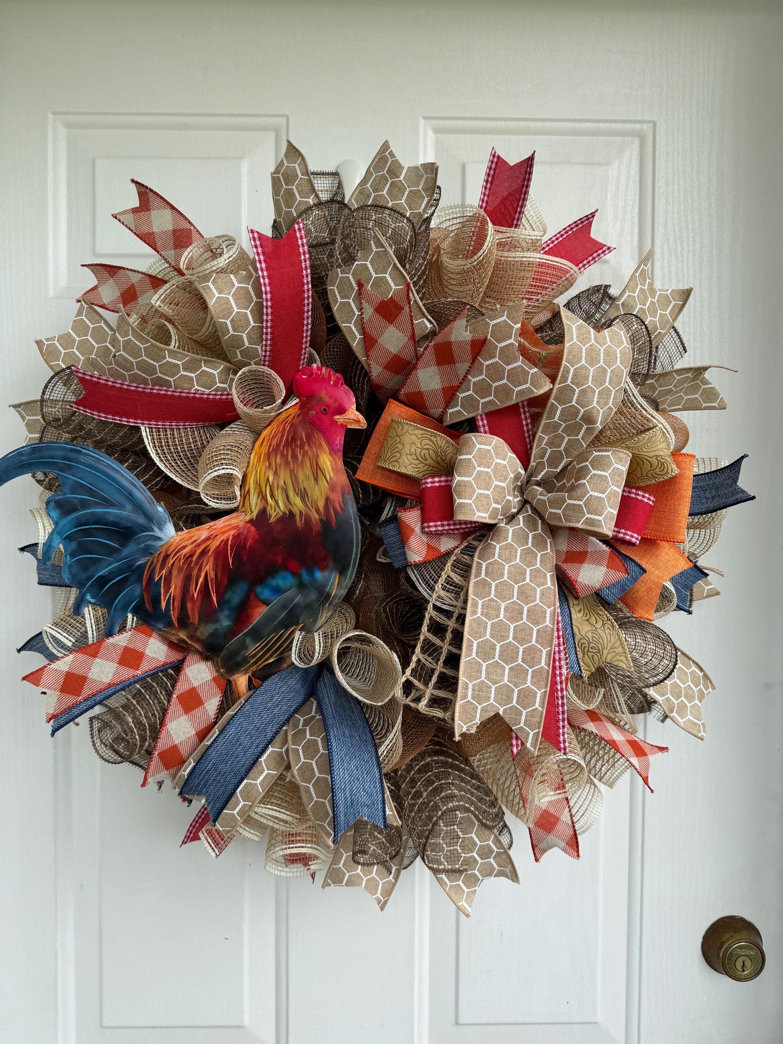 Rooster Wreath, Chicken Wreath, Farmhouse Wreath, Rustic Wreath ...