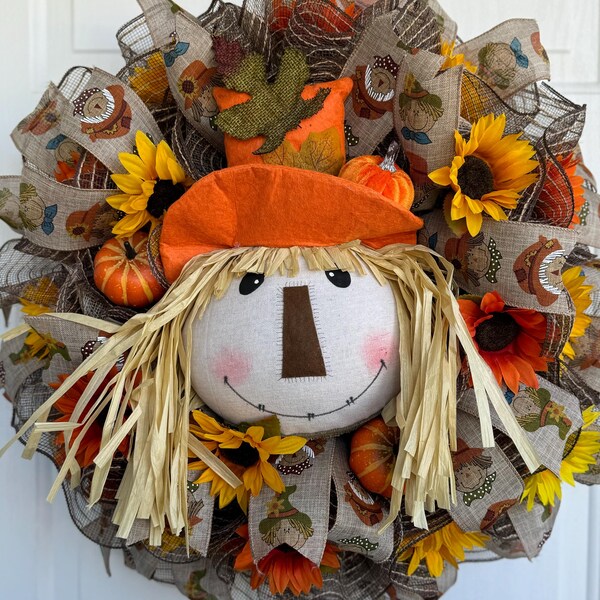 Scarecrow Wreath - Etsy