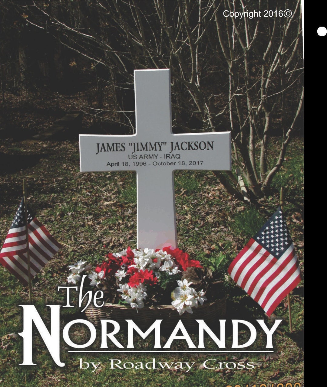 The Normandy Cross, Large Weatherproof Personalized Memorial Cross ...