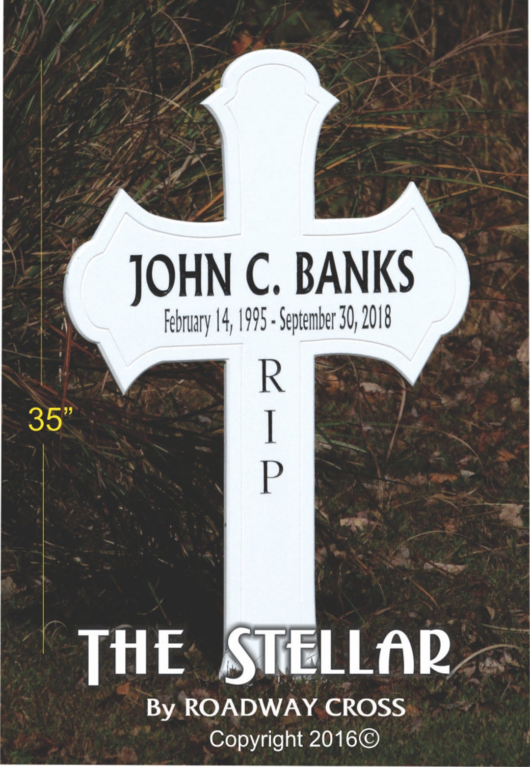 The Stellar Roadside Memorial Cross - Etsy