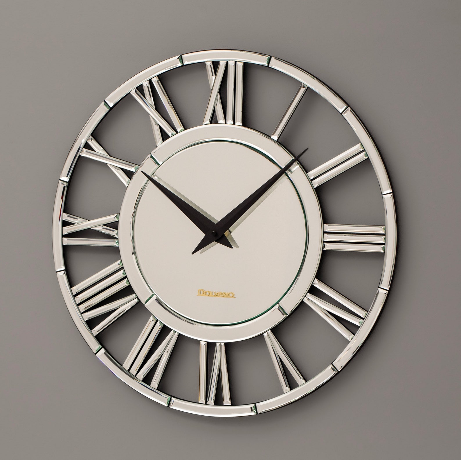 MIRRORED WALL CLOCK Wall Clock Made of Organic Mirror - Etsy