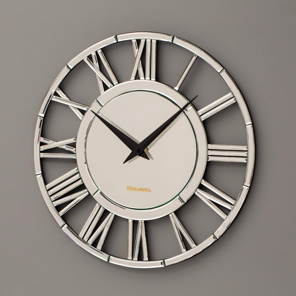 Mirrored Wall Clock - Etsy