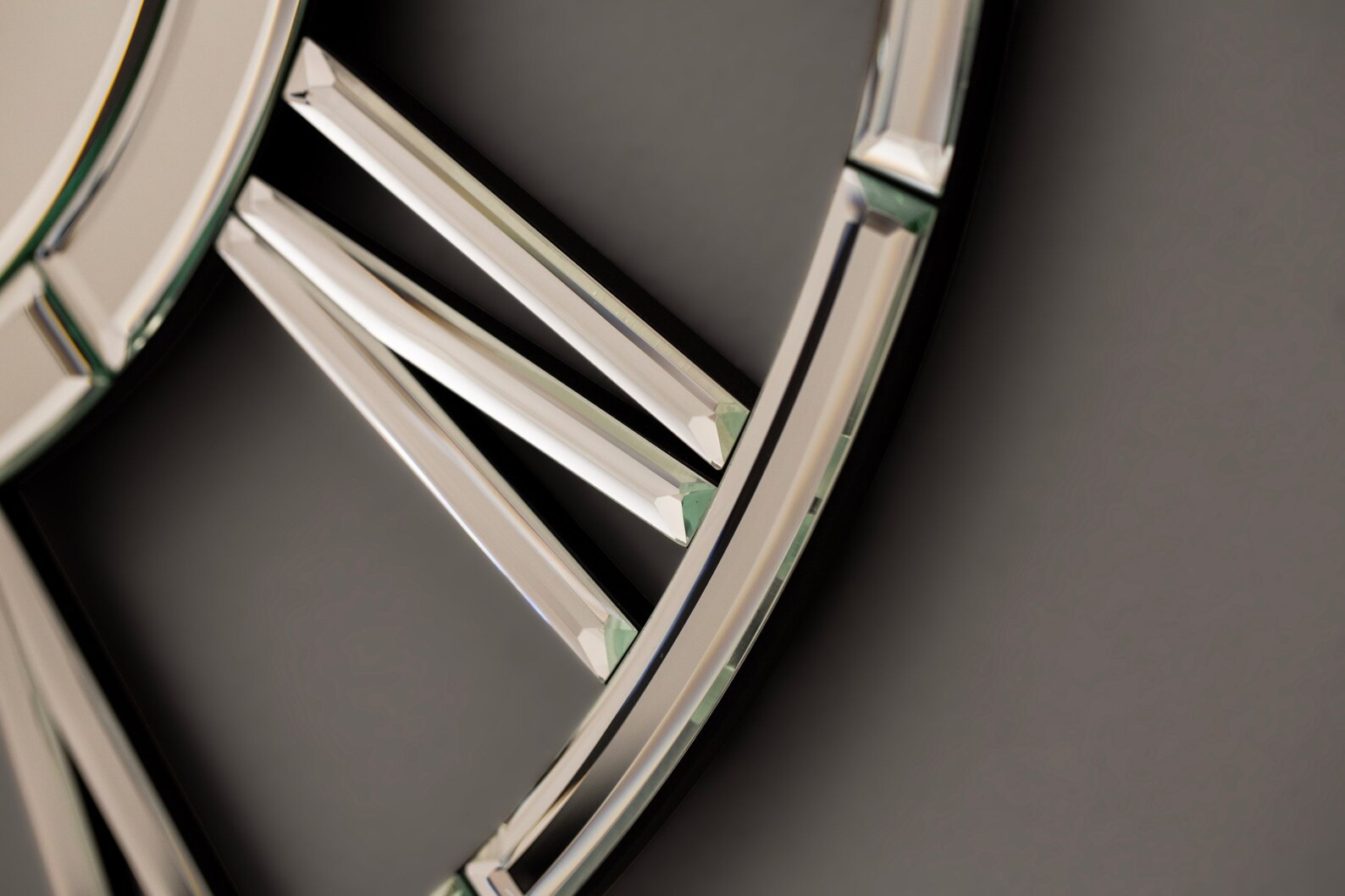 MIRRORED WALL CLOCK Wall Clock Made of Organic Mirror - Etsy