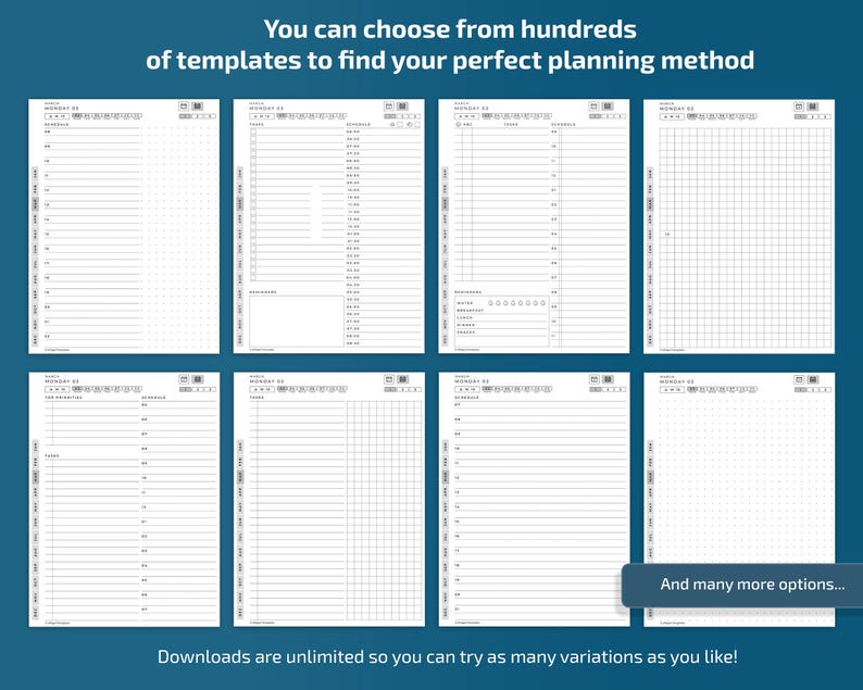 Daily Planner for Kindle Scribe Tablets, Eink Templates, Hyperlinked ...