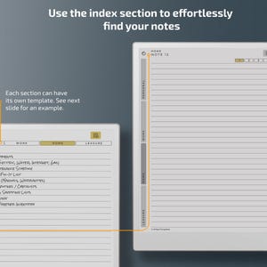 Smart Notebook for Remarkable Paper Pro Tablets, Eink Templates ...