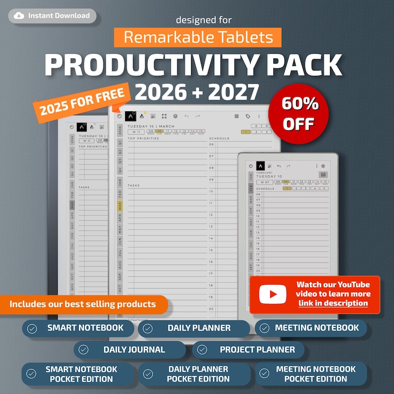 Daily 2026 Agenda - Etsy