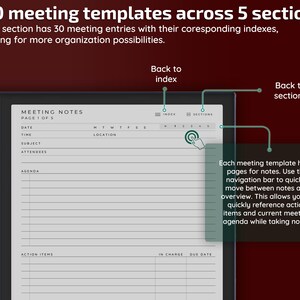 BOOX Note Air Templates Meeting Book Instant Download - Etsy UK