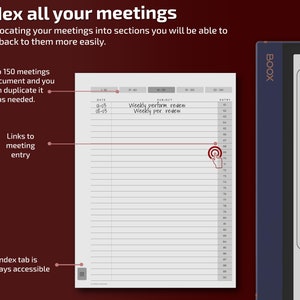 BOOX Note Air Templates, Meeting Book, Instant Download - Etsy UK