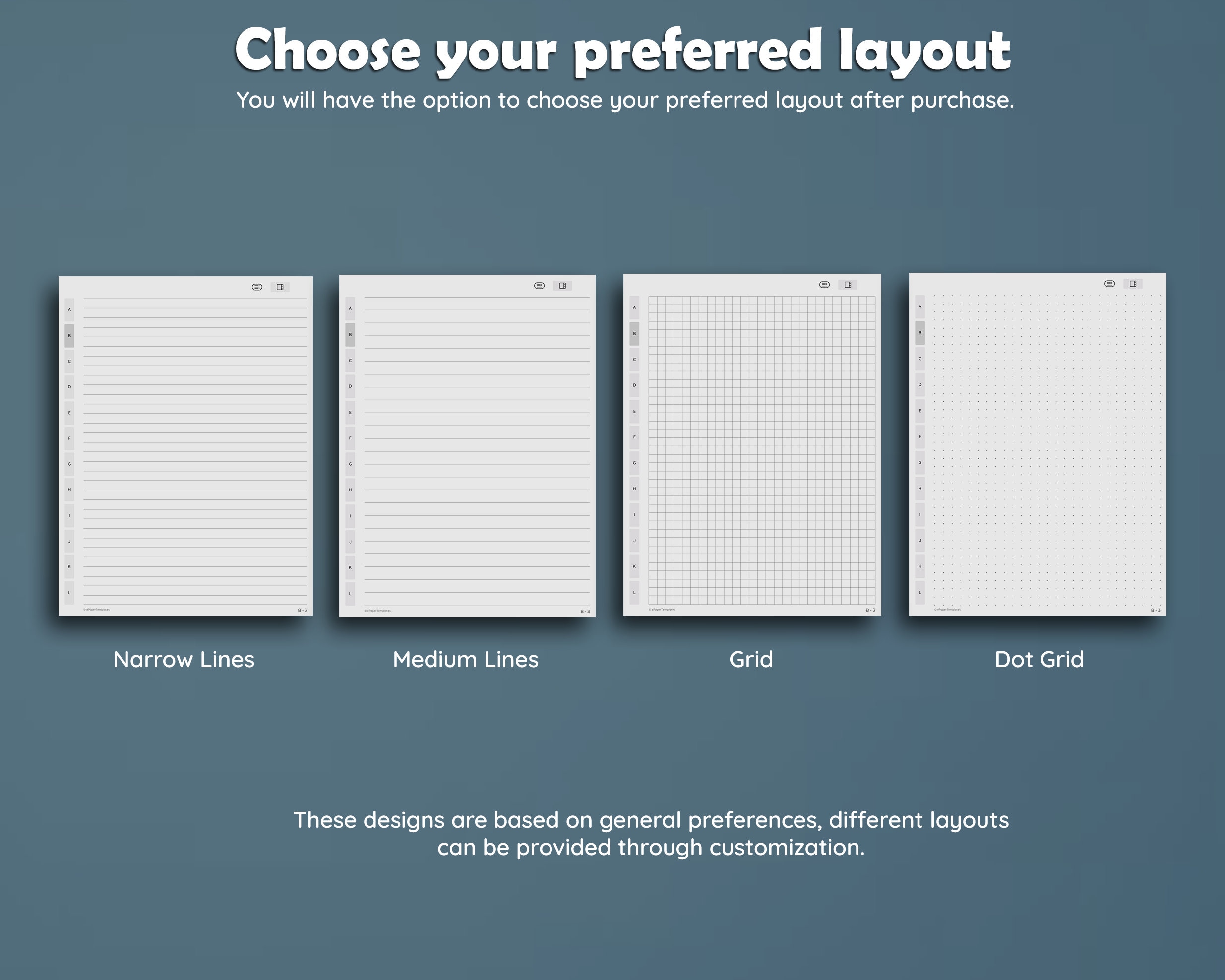 Remarkable 2 Templates L Digital Notebook L Hyperlinked PDF | Etsy Canada