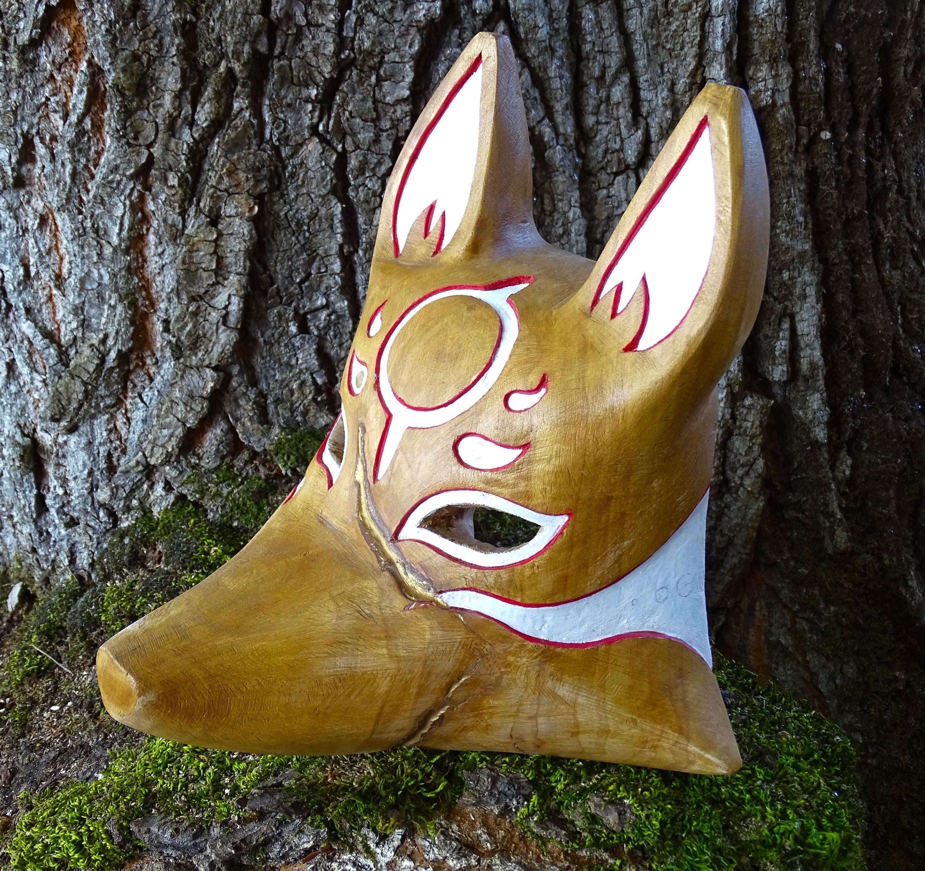 Kitsune Fox Mask - Etsy