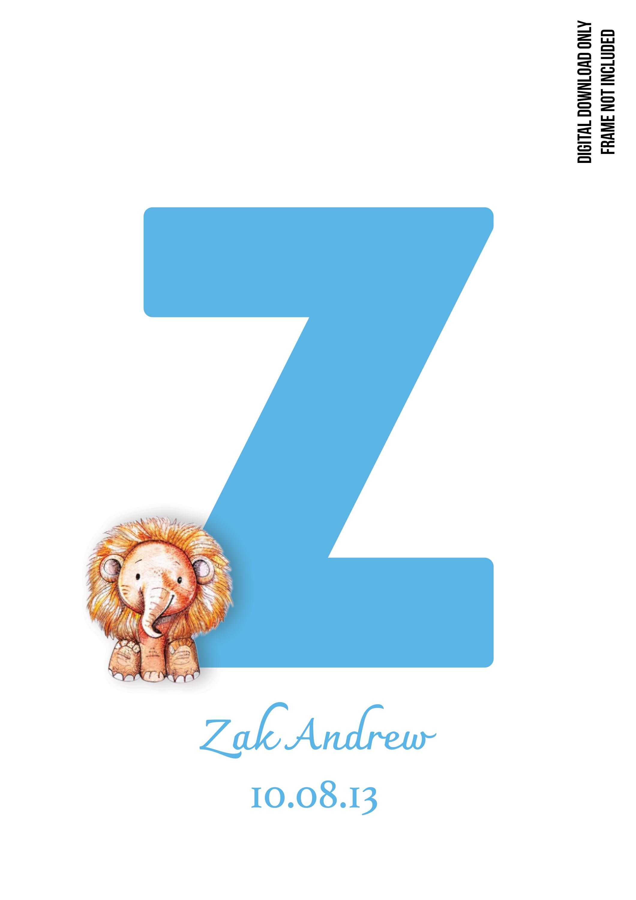 Alphabet Zoo Themed Digital Artwork - Etsy