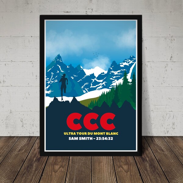 Ultra Running Poster - Etsy