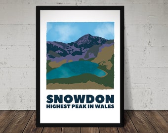 Snowdon Poster - Etsy UK