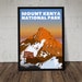 Mount Kenya Print - Mountain Poster - Gift for Hiker, Climber ...