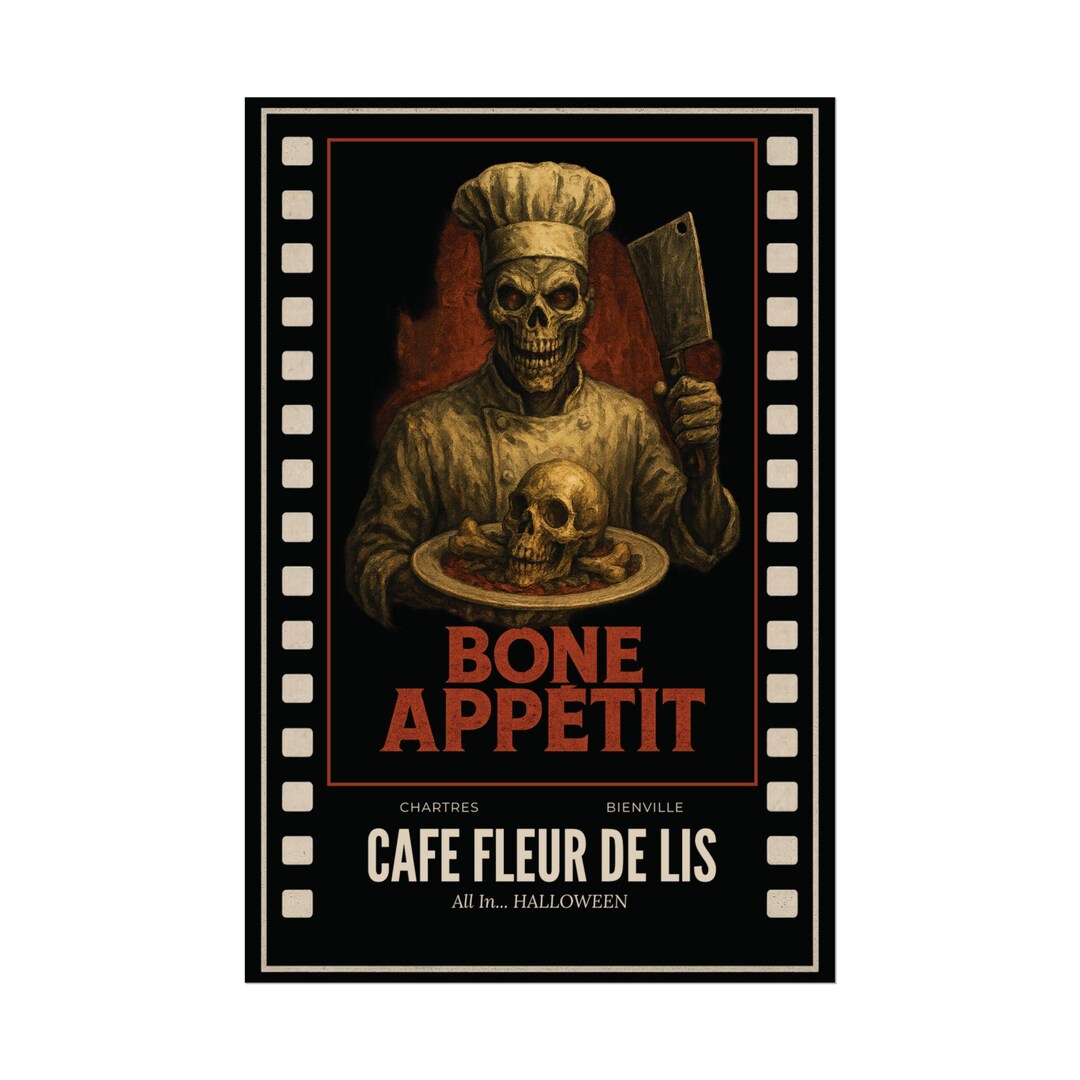 Bone Appetit, Creepy Culinary Posters, Horror Movie & Food Enthusiasts ...