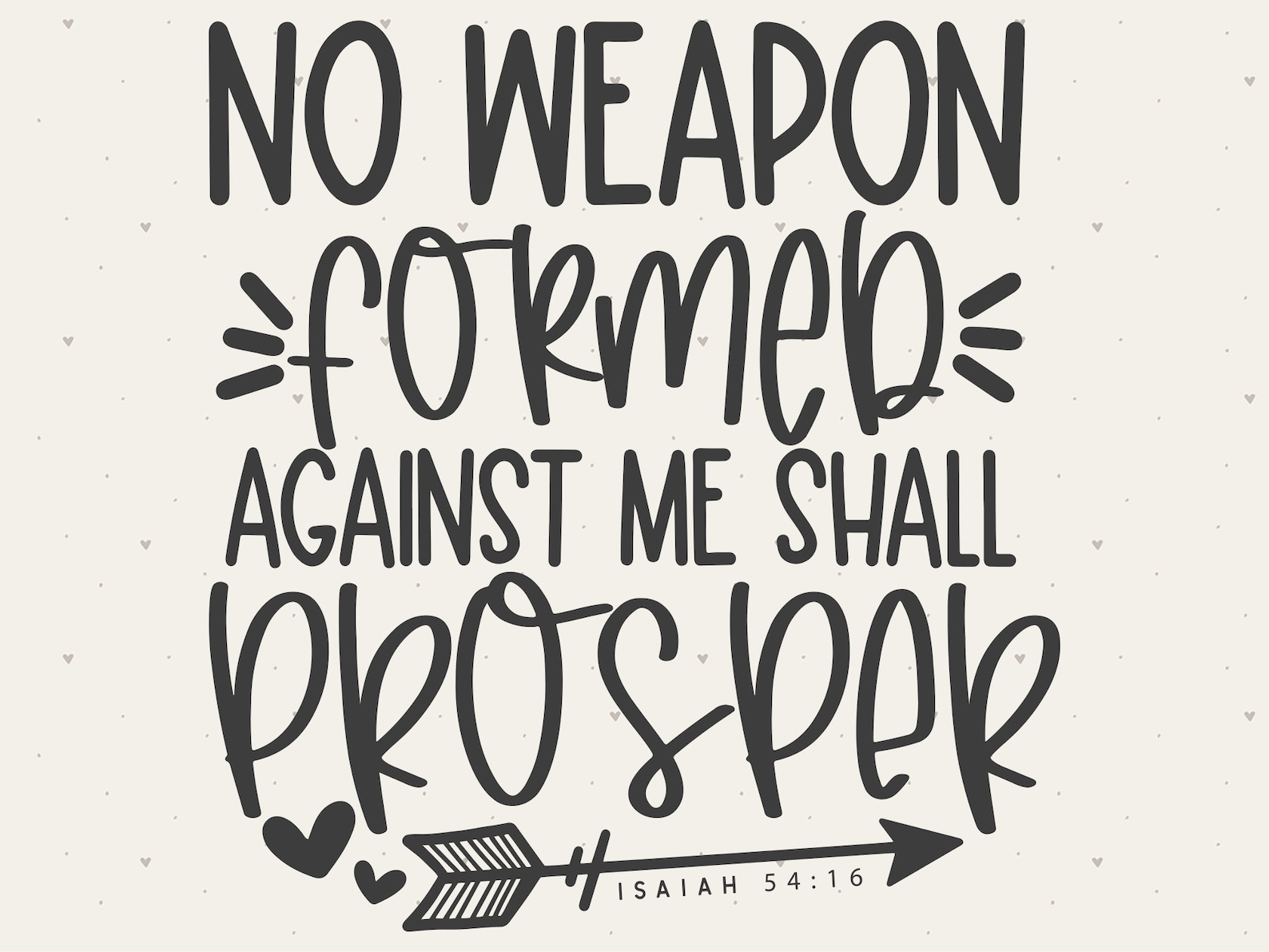 No Weapon Formed Against Me Shall Prosper Isaiah 54:16 SVG - Etsy