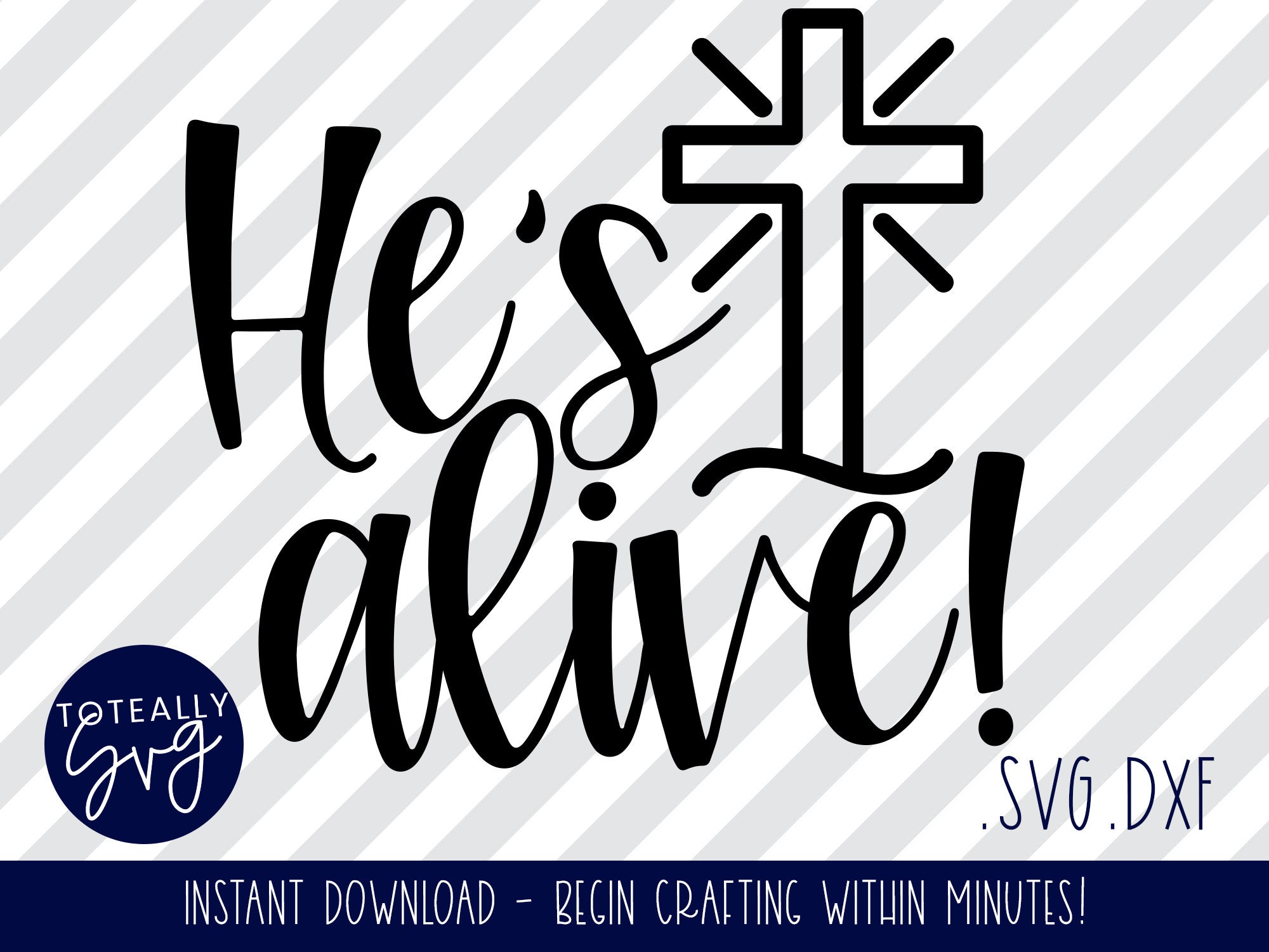 He's Alive Christian SVG File. Faith SVG Quote. Funny | Etsy