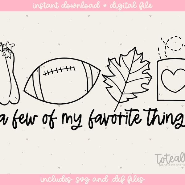 A Few of My Favorite Things Fall Svg - Etsy