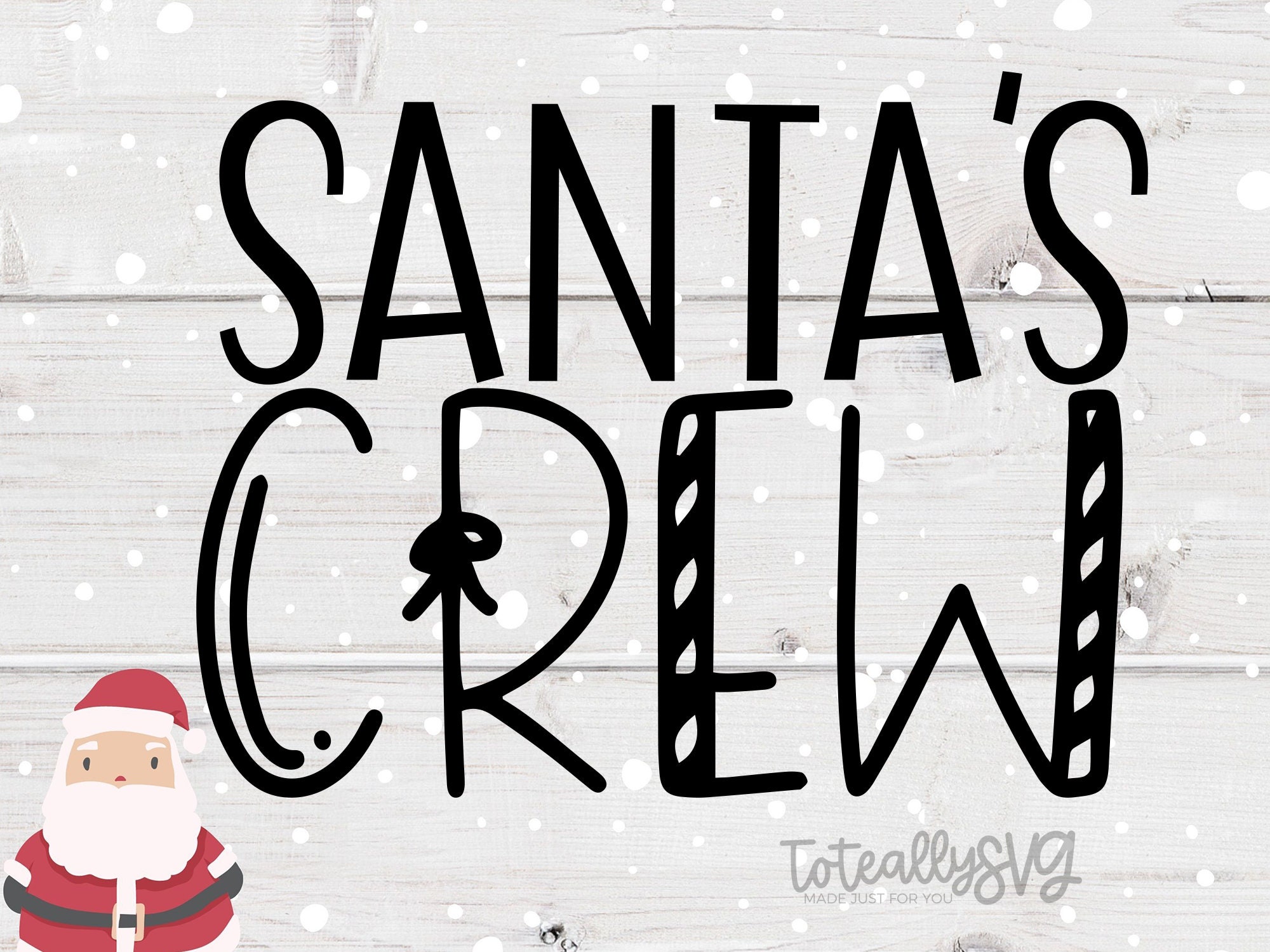 Santa's Crew. SVG File. Christmas SVG File. Cut File for | Etsy