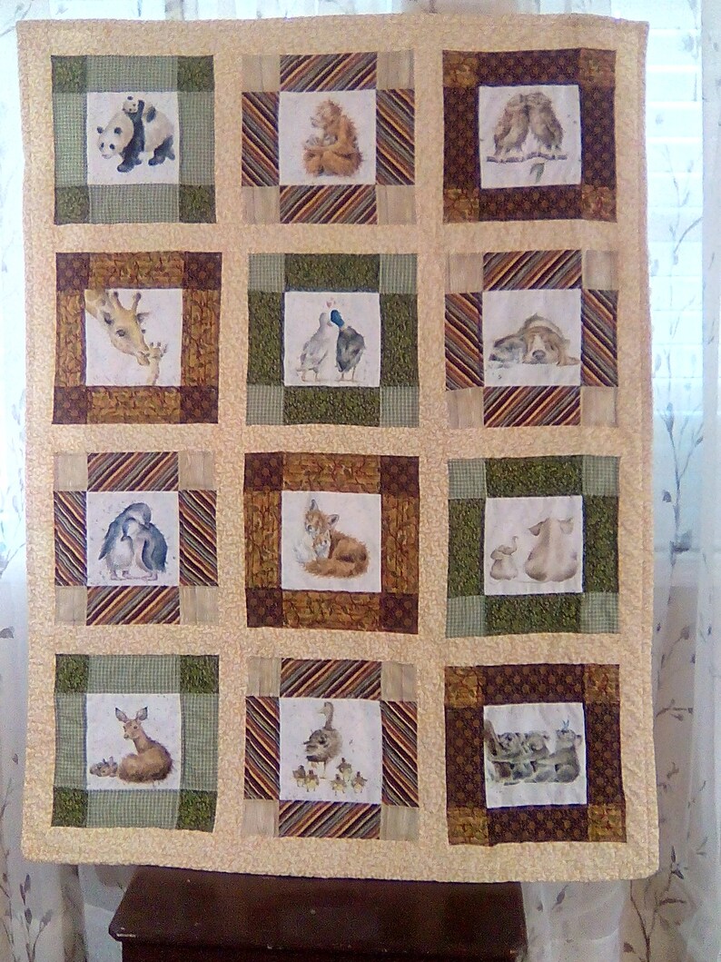 Wild Animal Quilt - Etsy