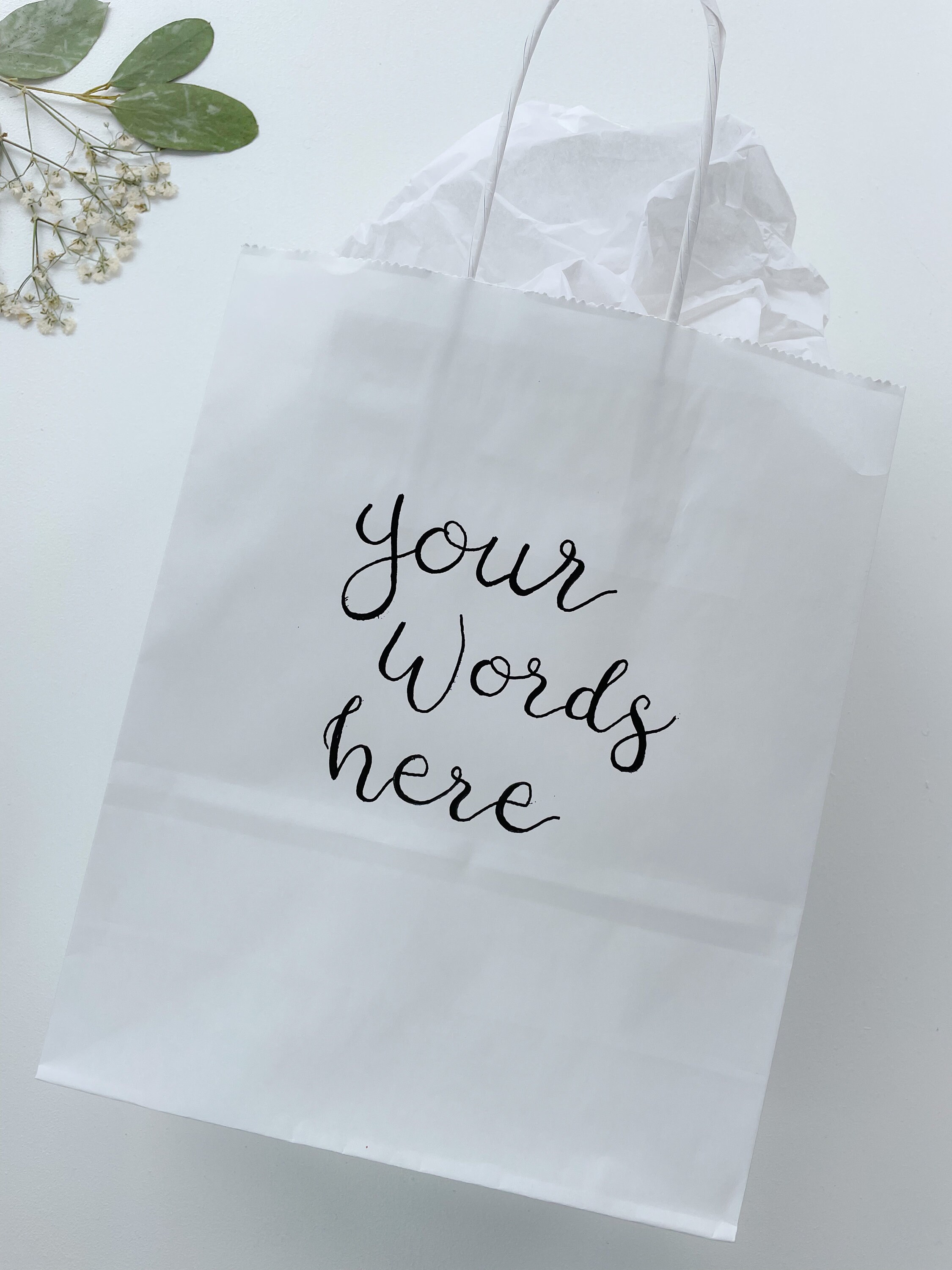 Personalised Name Gift Bag Paper Gift Bags Personalised | Etsy