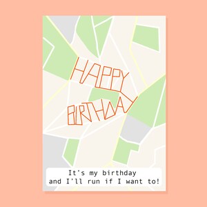 Run Birthday Card, Runners Birthday Card, Friend Birthday Card, Running ...