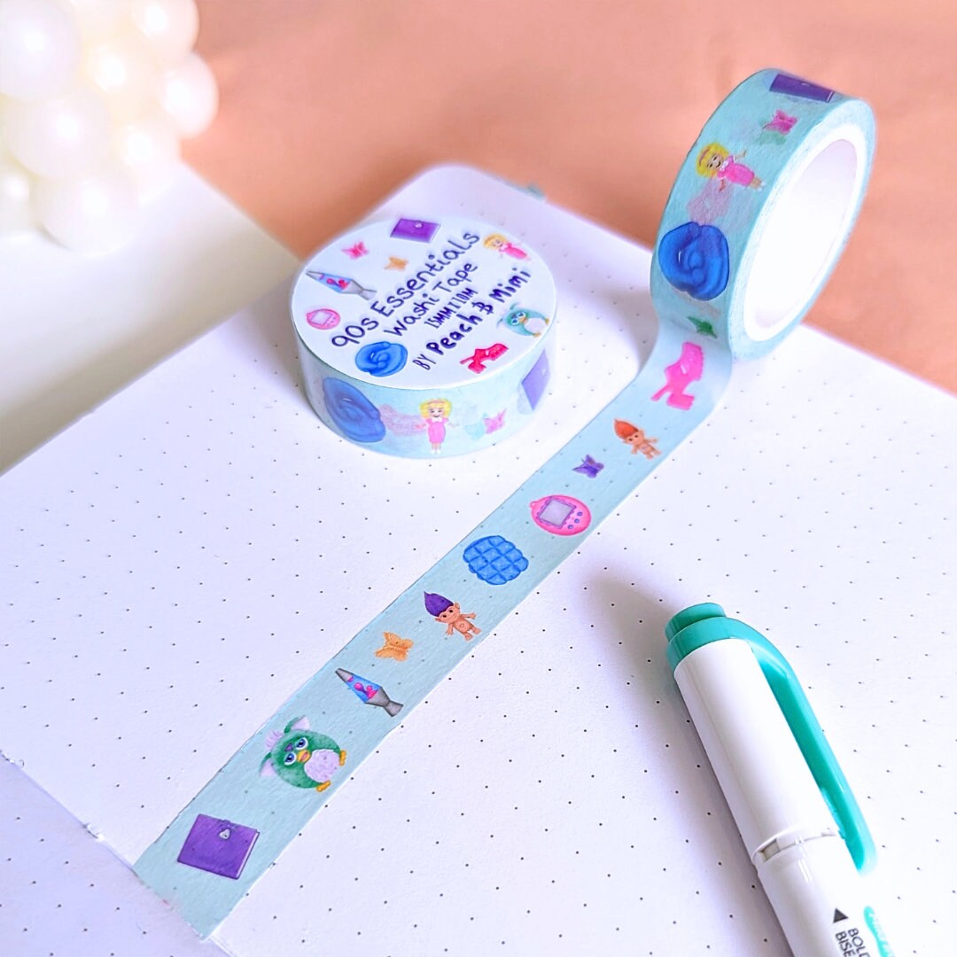 90s Essentials Washi Tape, Washi Tape, 90s Kid Planner, 90s Kid - Etsy